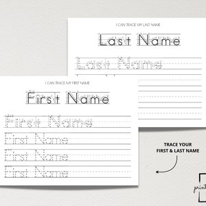 EDITABLE Name Tracing Packet, Handwriting Practice, Name Writing, Name ...