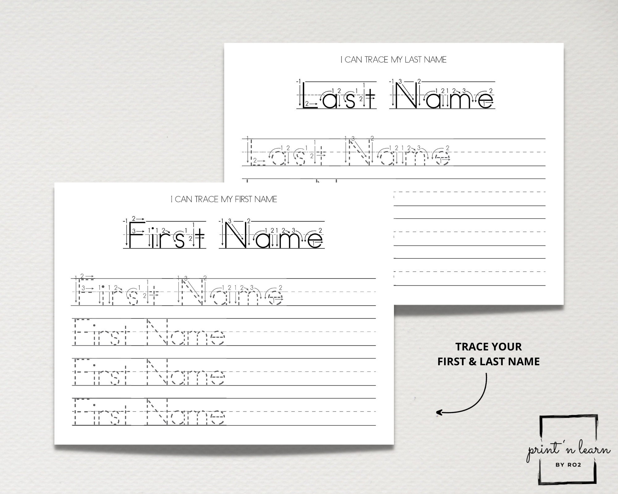 EDITABLE Name Tracing Packet, Handwriting Practice, Name Writing, Name ...