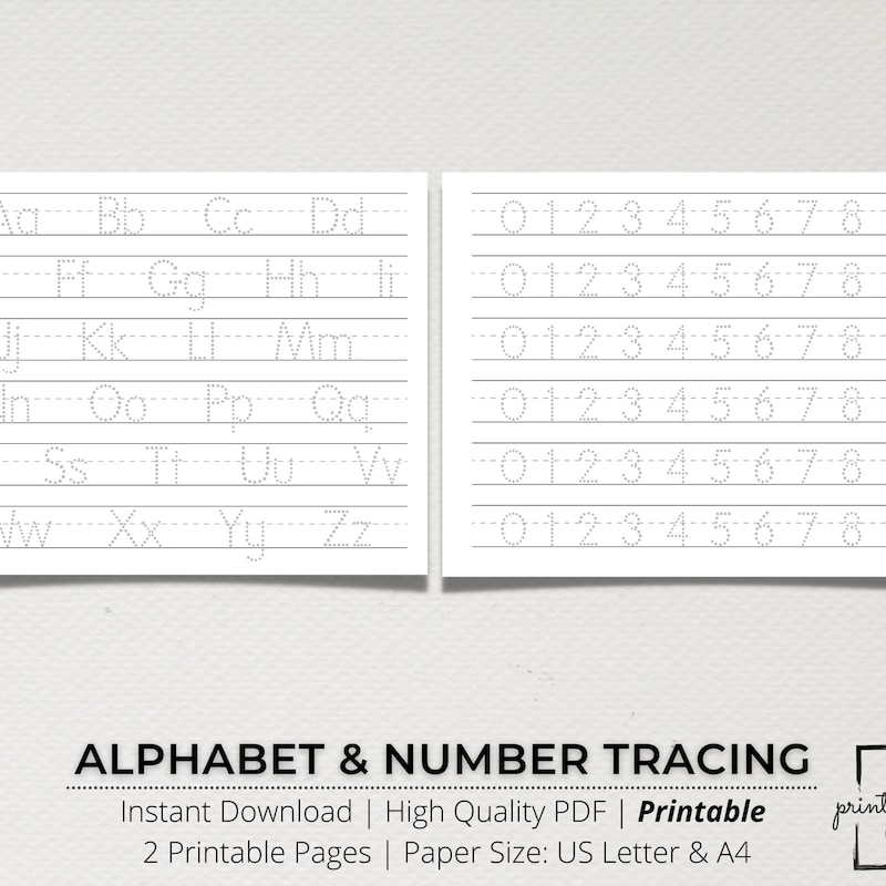 Tracing Alphabet Booklet - Etsy
