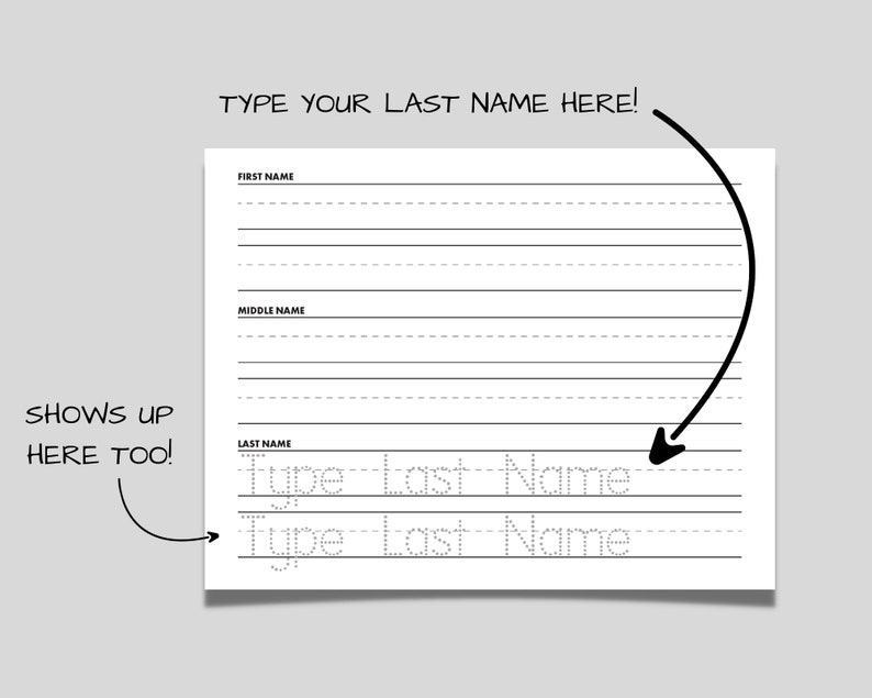 Custom Name Tracing Sheet, Handwriting Practice, Name Writing, Name ...