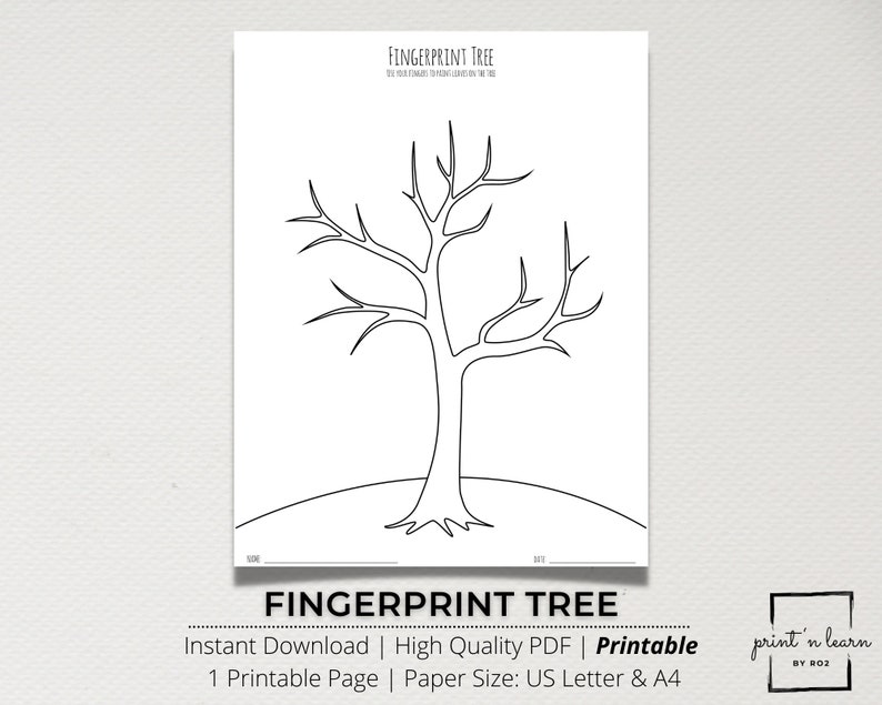 Fingerprint Art, Fall Craft, Homeschool Printables, Preschool ...