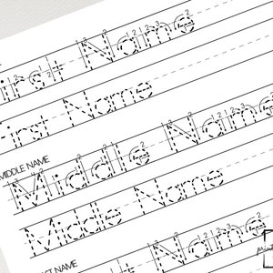 Editable Name Tracing Sheet, Handwriting Practice, Name Writing, Name ...