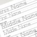 Editable Name Tracing Sheet, Handwriting Practice, Name Writing, Name ...