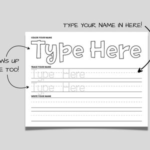 Custom Name Tracing Sheet, Handwriting Practice, Name Writing, Name ...