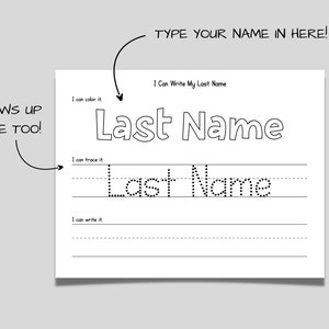 Custom Name Tracing Packet, Handwriting Practice, Name Writing, Name ...