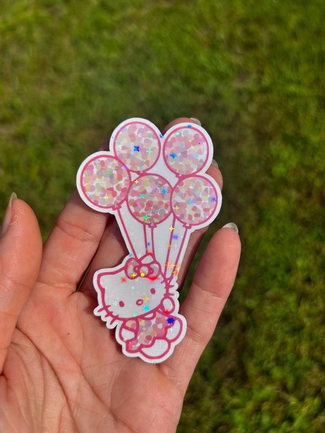 Kitty Sticker, Kawaii Sticker, Cute Sticker, Girly Sticker - Etsy
