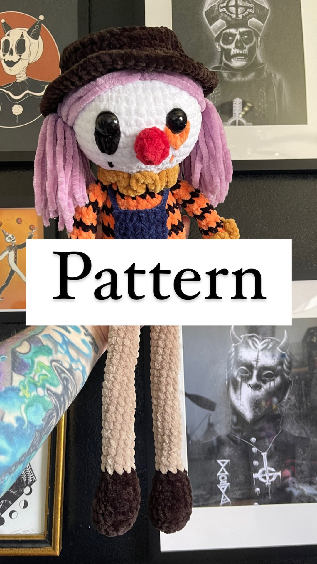 Patchy the Clown PATTERN - Etsy