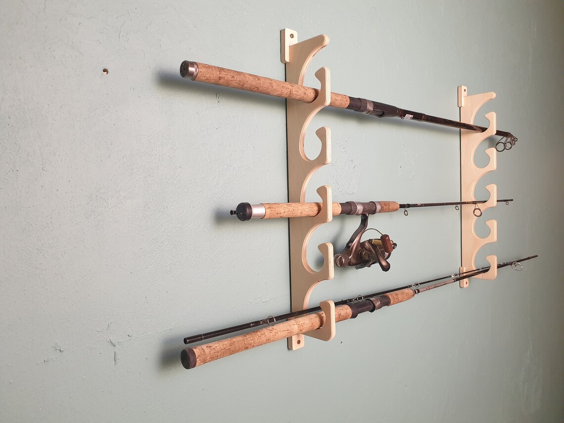 Fishing Pole Wall Hanger Ceiling Mounted Organizer Stand - Etsy