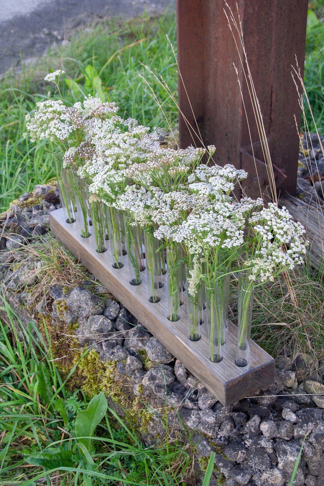 Test Tube Vase, Single Stem Glass Tube Stand With 28 Tubes, Gifts for ...