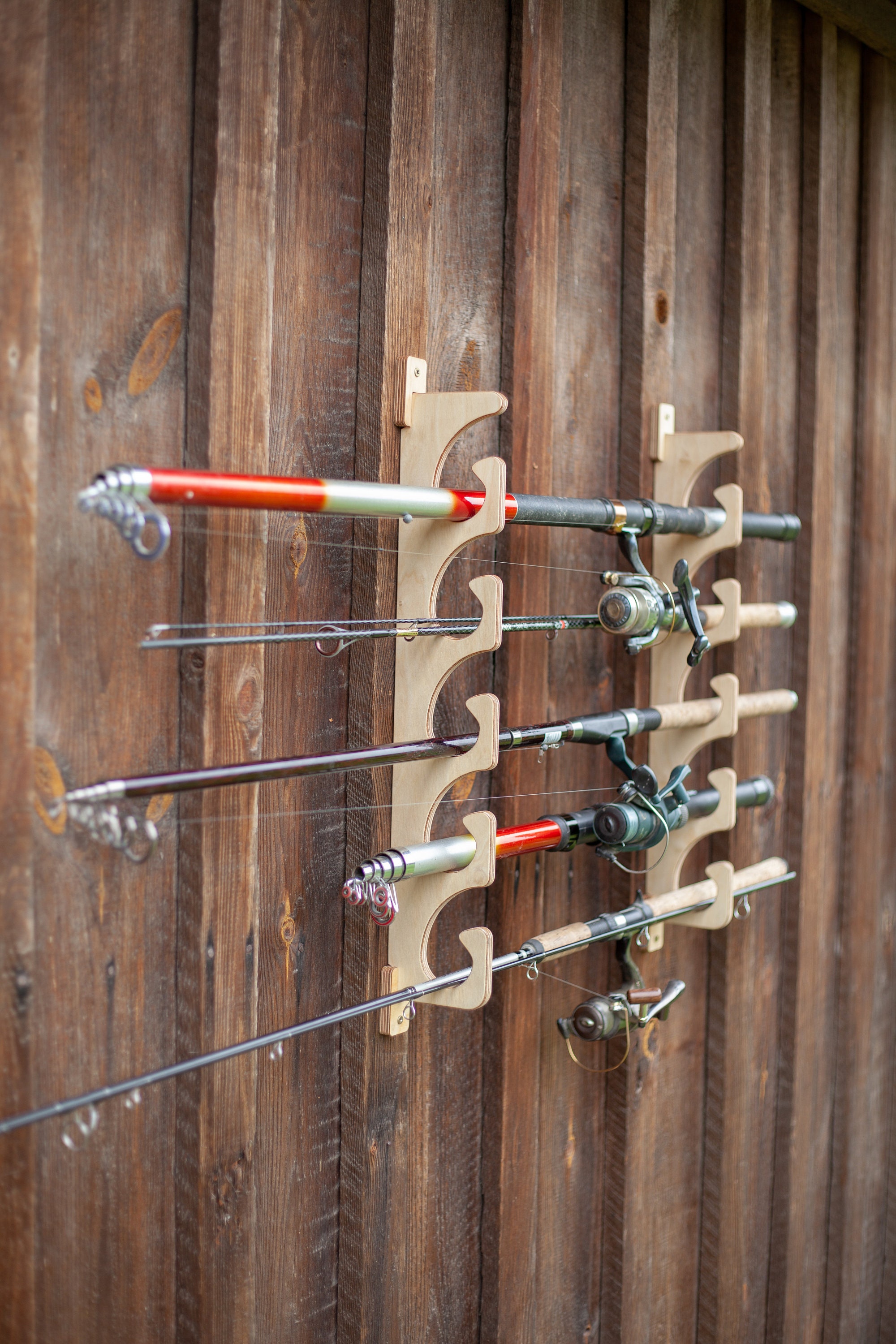 Fishing Rod Stand Reel Wall Stand Casting Rod Display Wall - Etsy