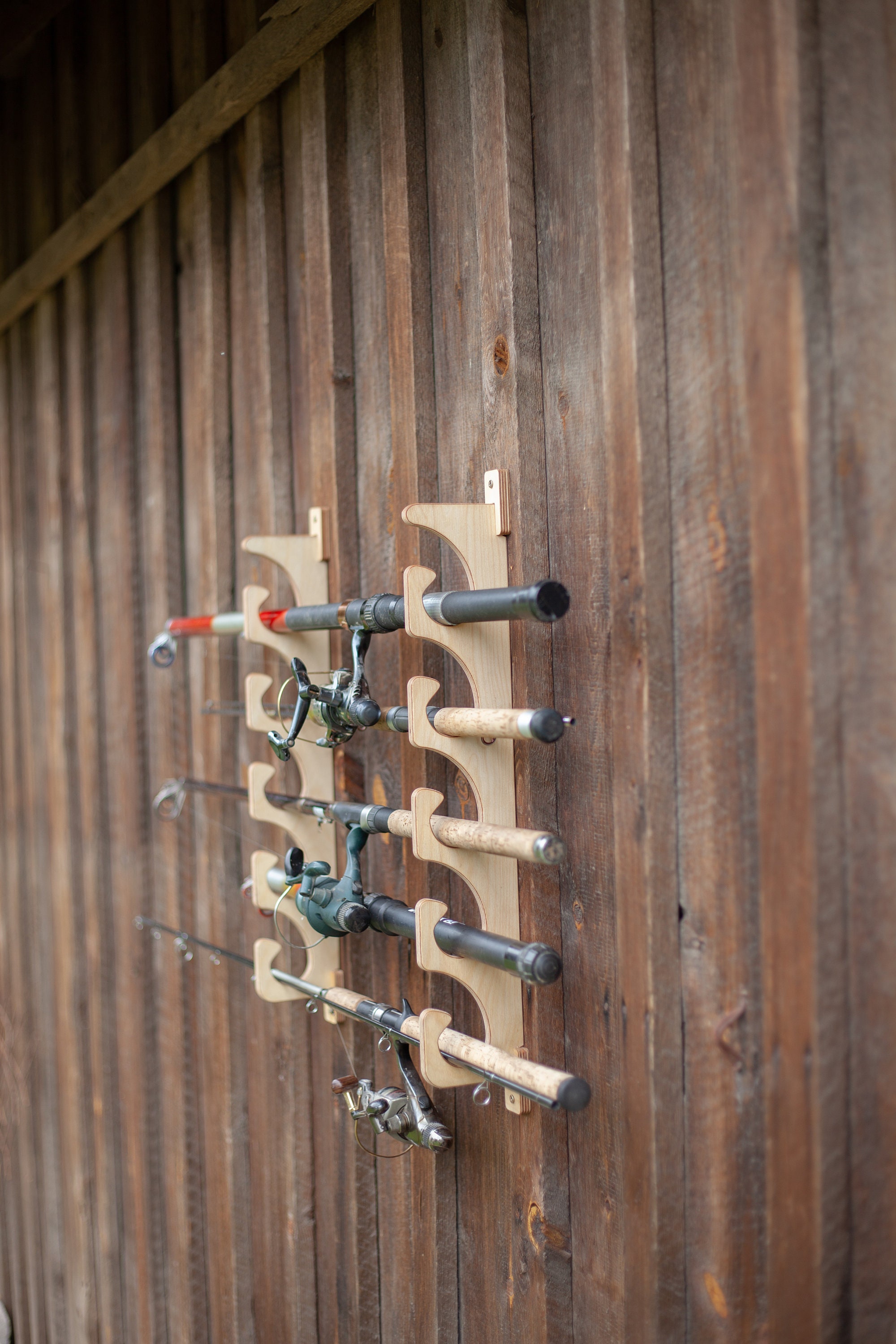 Fishing Rod Stand Reel Wall Stand Casting Rod Display Wall - Etsy