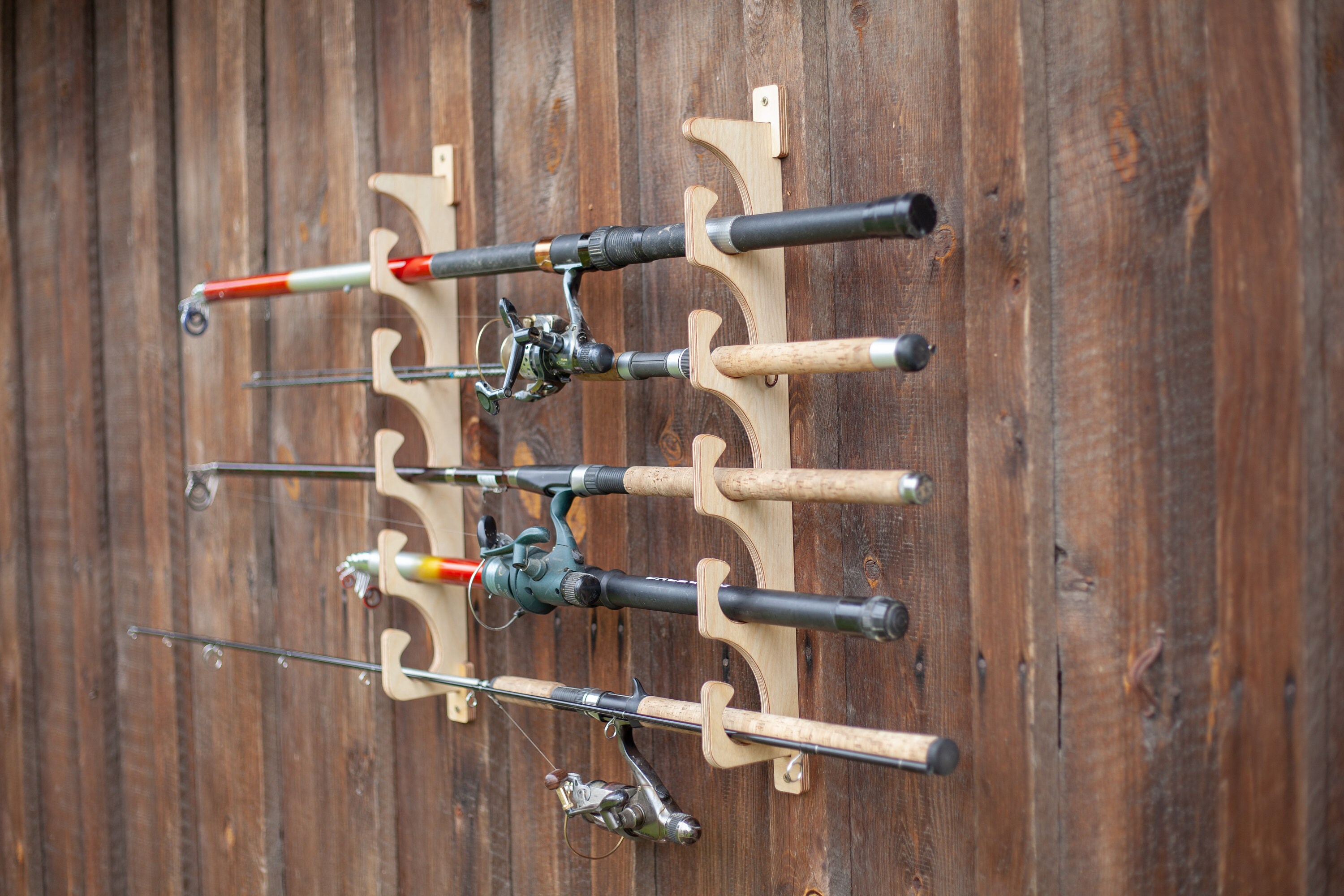 Fishing Rod Stand Reel Wall Stand Casting Rod Display Wall - Etsy