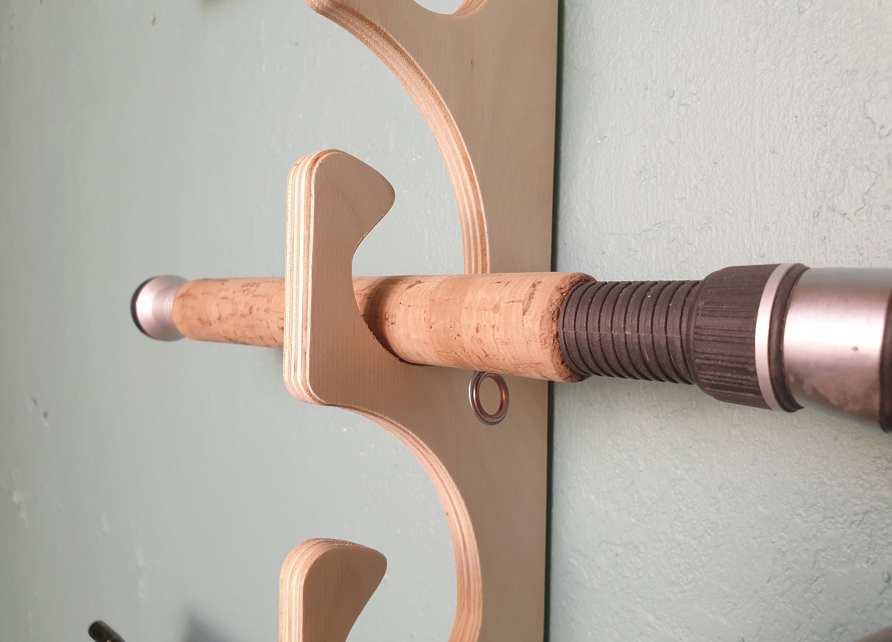 Fishing Rod Wall or Ceiling Hanger | Organizer for 5 Rods | Garage ...