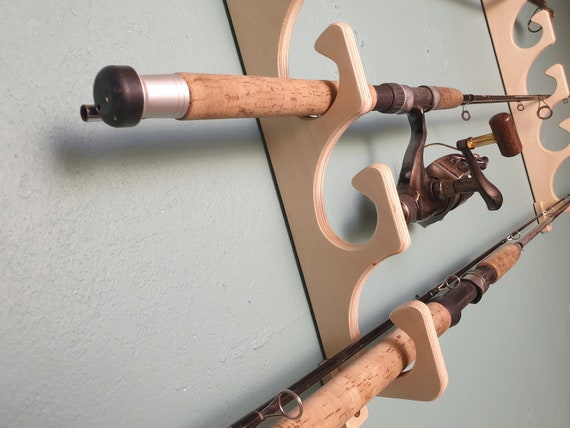 Fishing Rod Wall or Ceiling Hanger / Organizer for 5 Rods / - Etsy