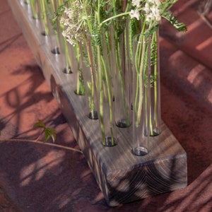 Test Tube Vase, Single Stem Glass Tube Stand With 28 Tubes, Gifts for ...