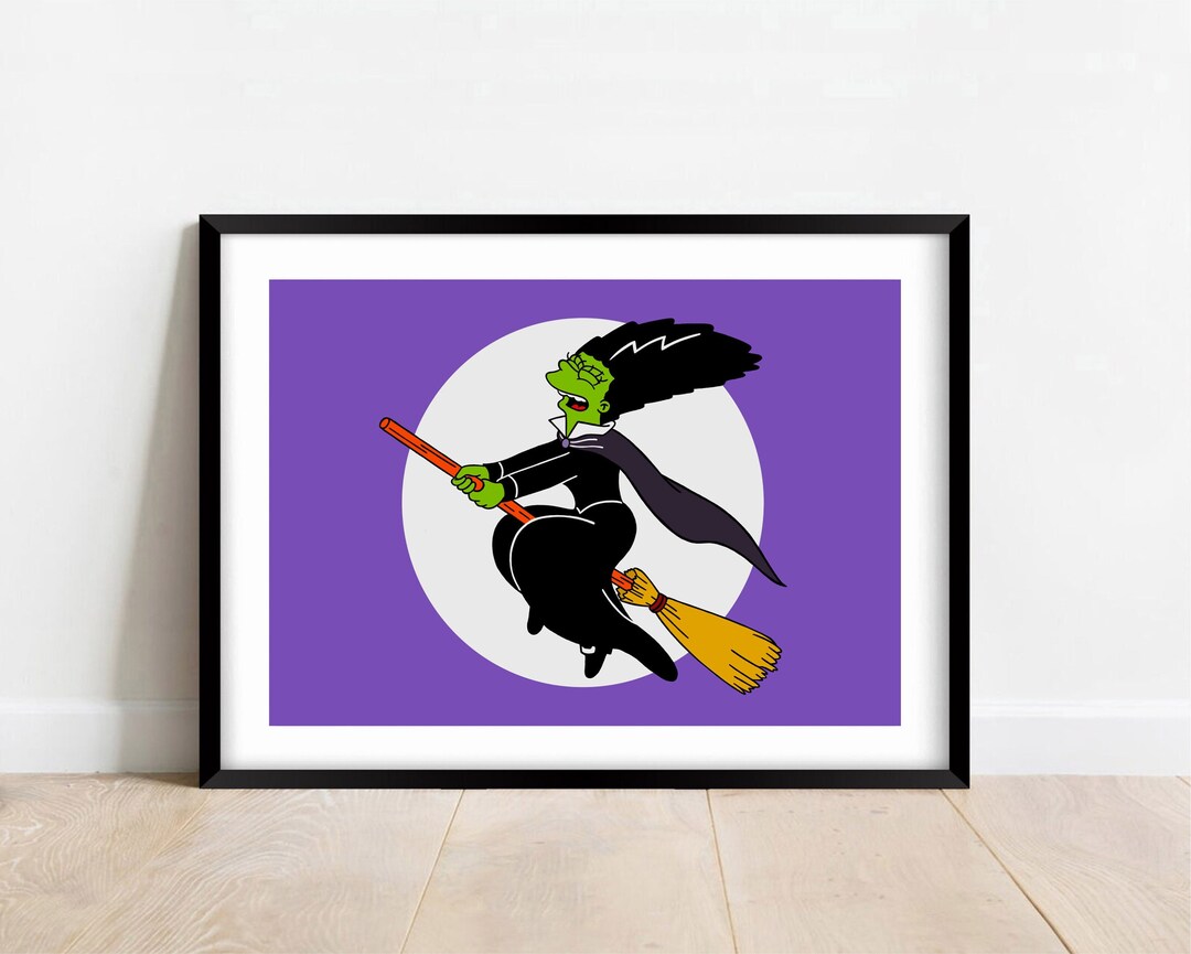 Witch Marge Simpson A4 Print - Etsy