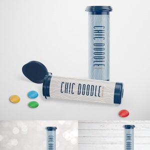 Mockup Scene Candy Tube Label Wrapper Mockup PSD - Etsy