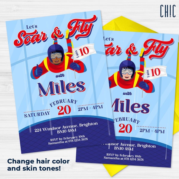 Indoor Skydiving Birthday - Etsy