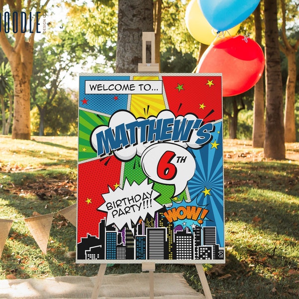 Superhero Sign - Etsy