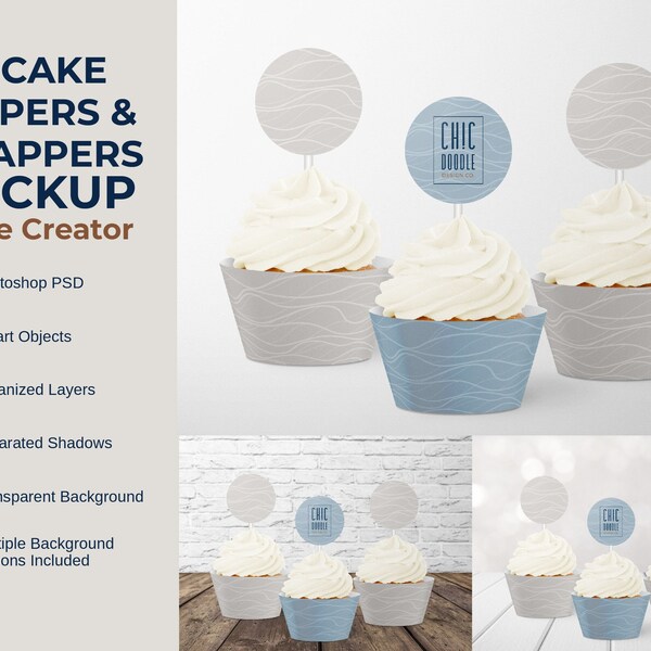 Designer Cupcake Toppers - Etsy