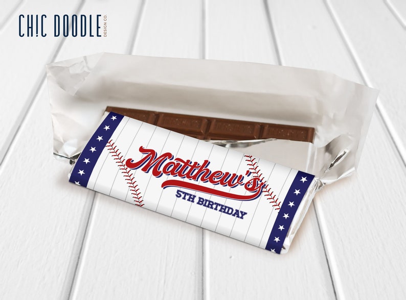 Baseball Candy Bar Wrappers Hersheys Crunch DIGITAL - Etsy