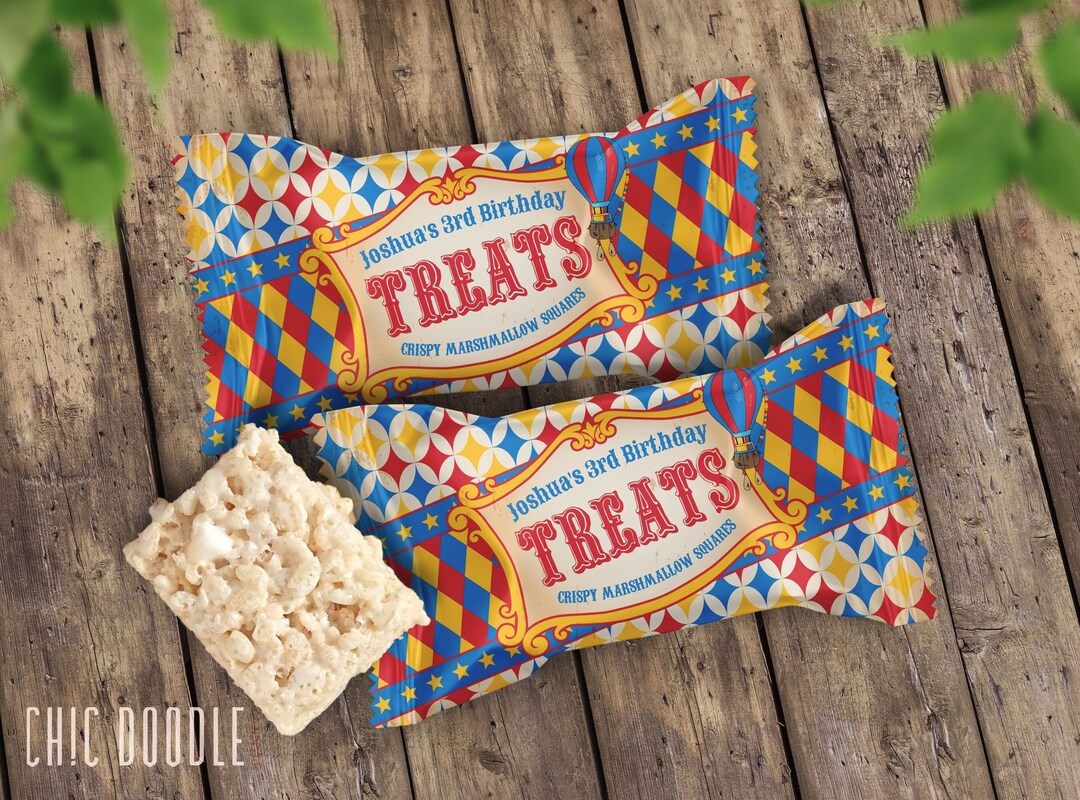 Carnival Circus Fun Fair Rice Krispies 78 Oz Treat Wrappers - Etsy