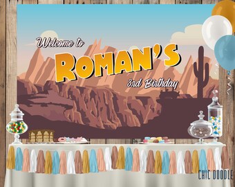 Radiator Springs / Backdrop & Background - Etsy