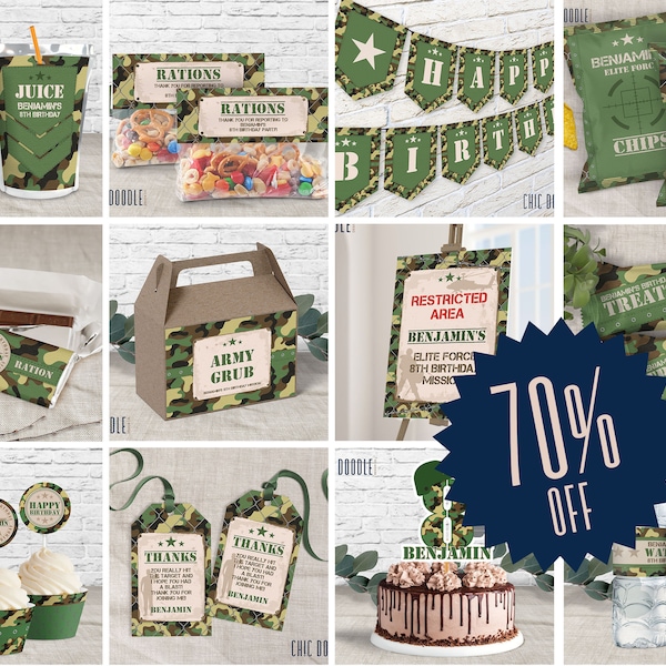 Army Theme Party - Etsy