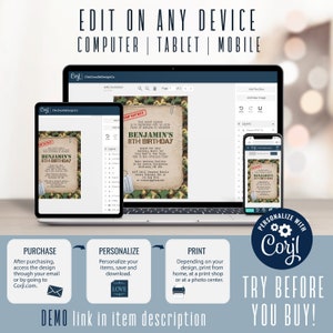 Army Military Camouflage Invitation Top Secret Mission DIGITAL Editable ...