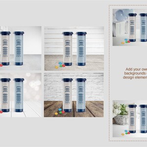 Mockup Scene Candy Tube Label Wrapper Mockup PSD Photoshop Front View ...