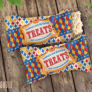 Carnival Circus Fun Fair Rice Krispies 78 Oz Treat Wrappers - Etsy