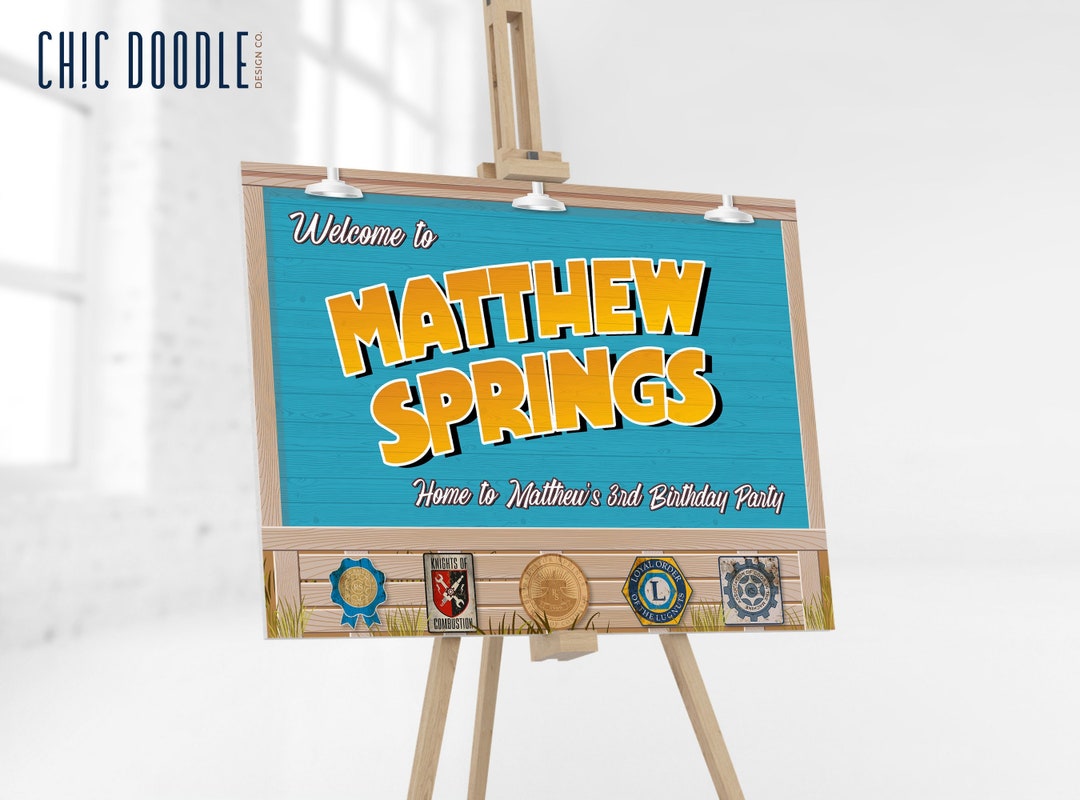 Radiator Springs Welcome Sign 8.5x11 12x18 18x24 DIGITAL Printable ...