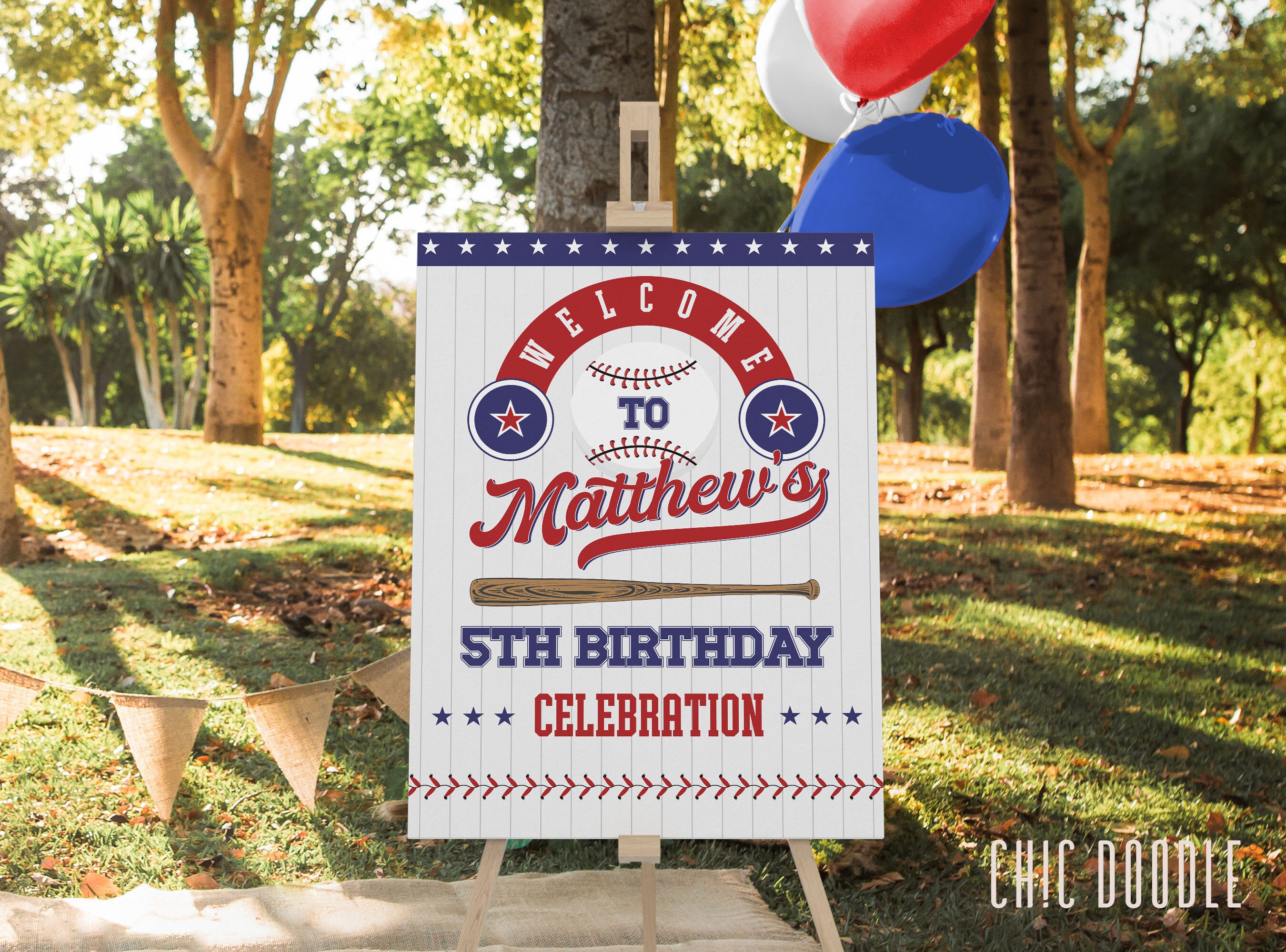 Baseball Welcome Sign 8.5x11 12x18 - Etsy