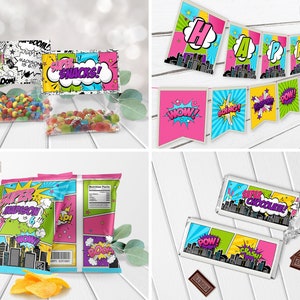 Superhero Comic Mega Bundle DIGITAL Printable Editable Instant Download ...