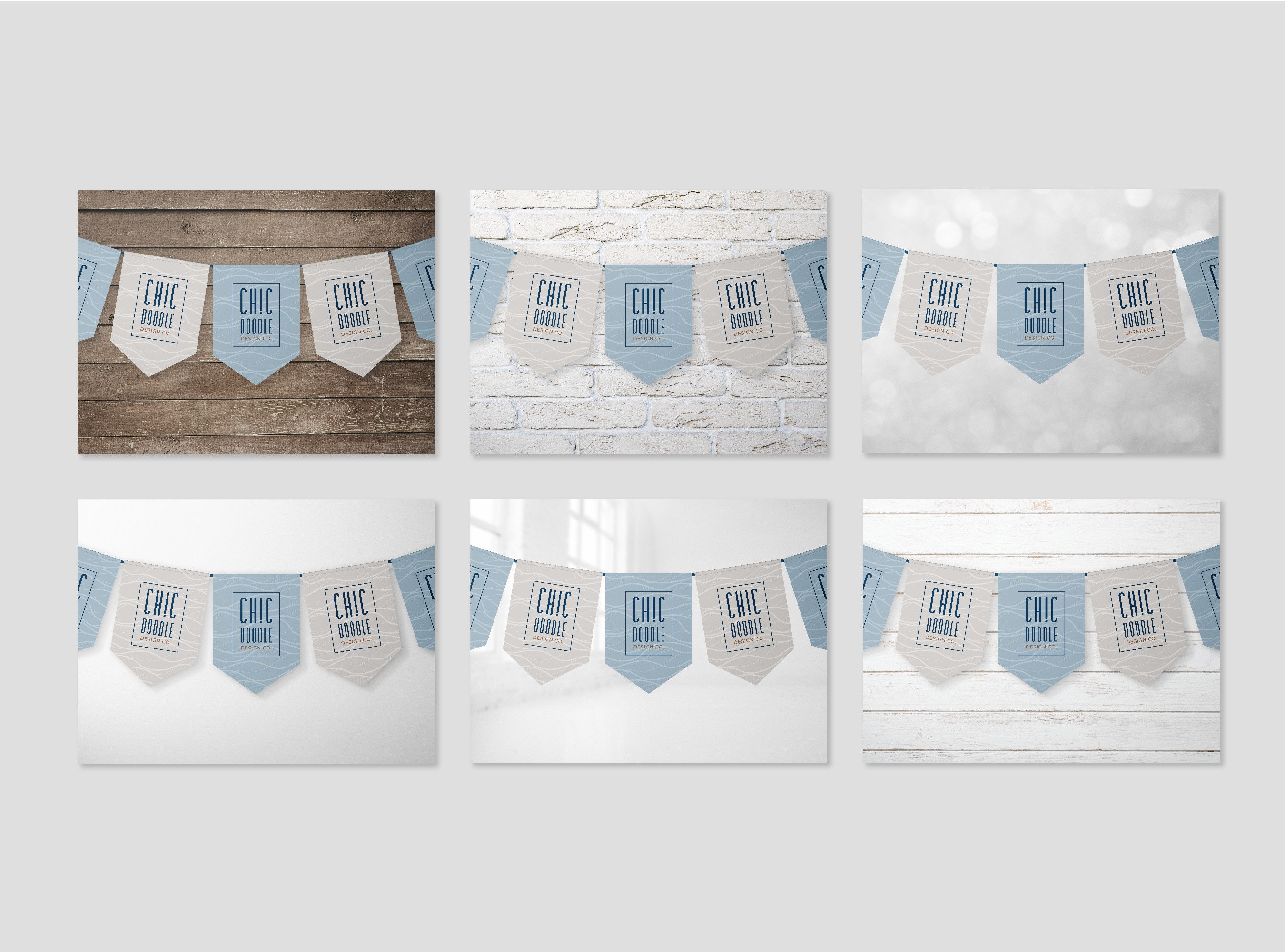 Mockup Scene Bunting Pennant Banner Garland Mockup - Etsy