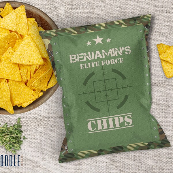 Camouflage Chip Bag - Etsy