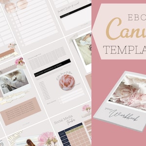 Vintage Workbook Template Canva Worksheets for Coaches - Etsy