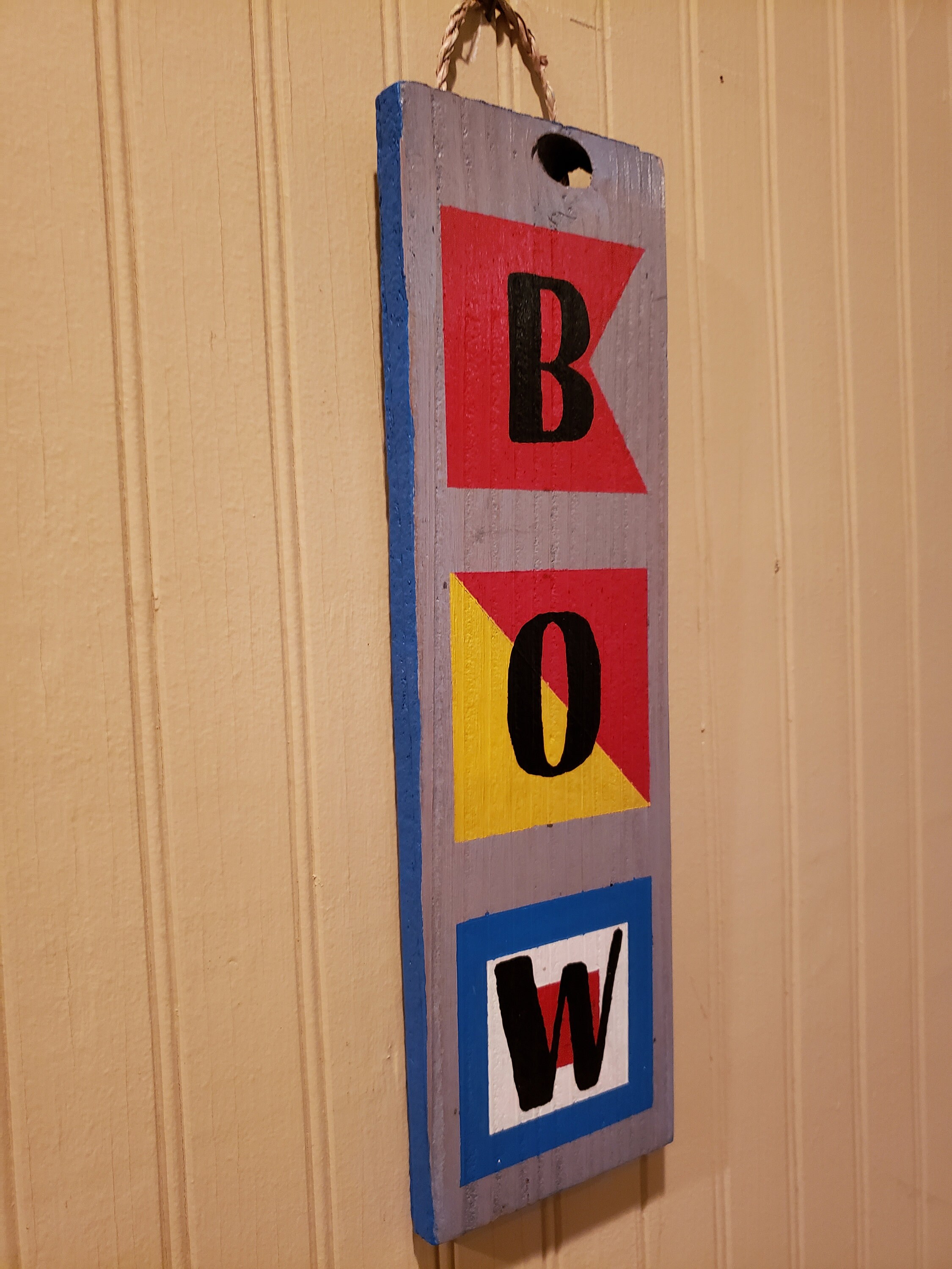 Wooden Nautical Flag Signs - Etsy