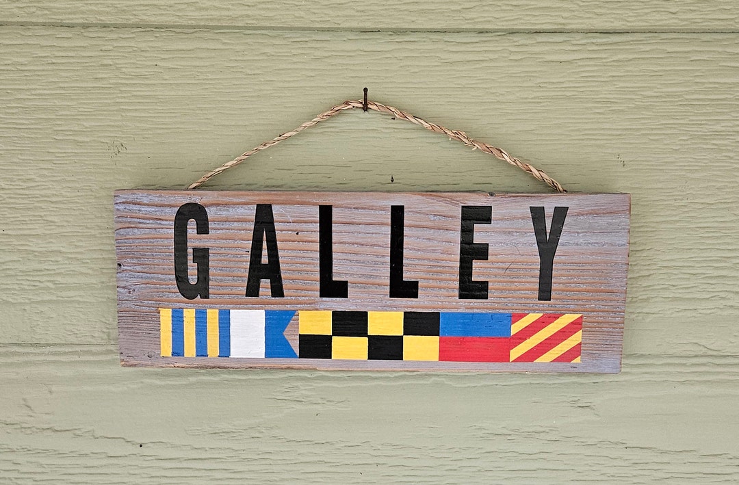 Wooden Nautical Flag Sign - Etsy