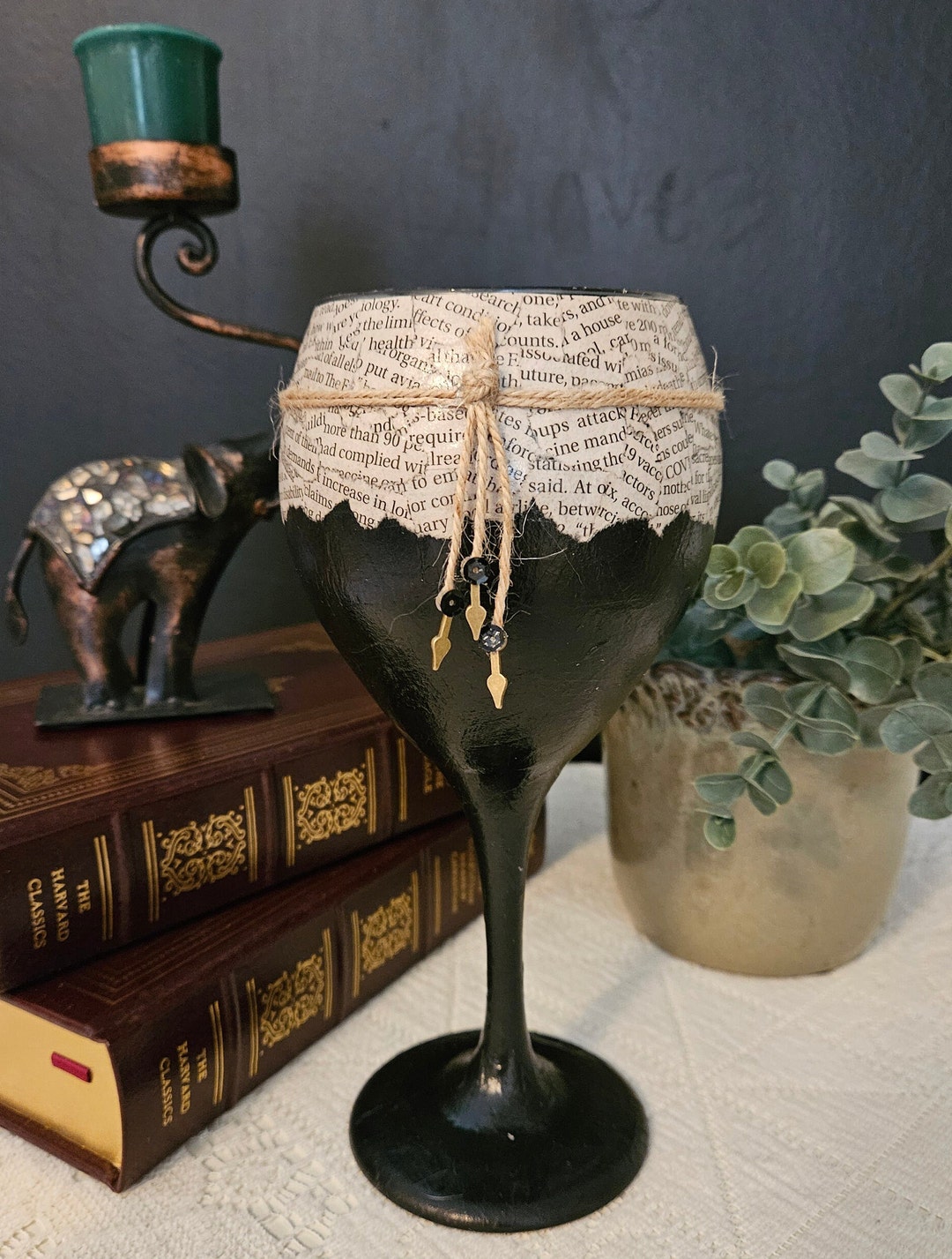 Decorative Wine Goblet - Etsy
