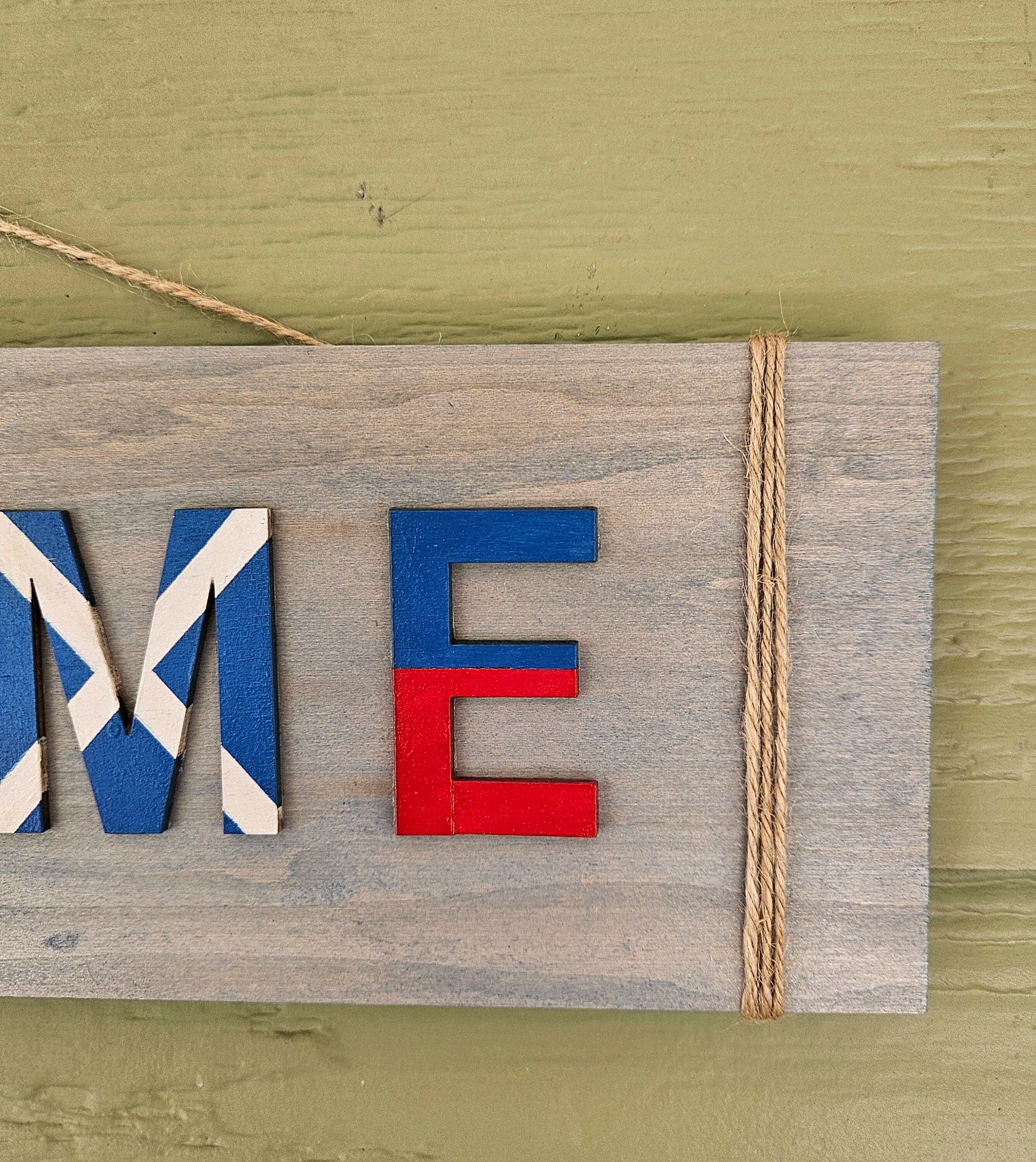 Nautical Flag Welcome Sign - Etsy