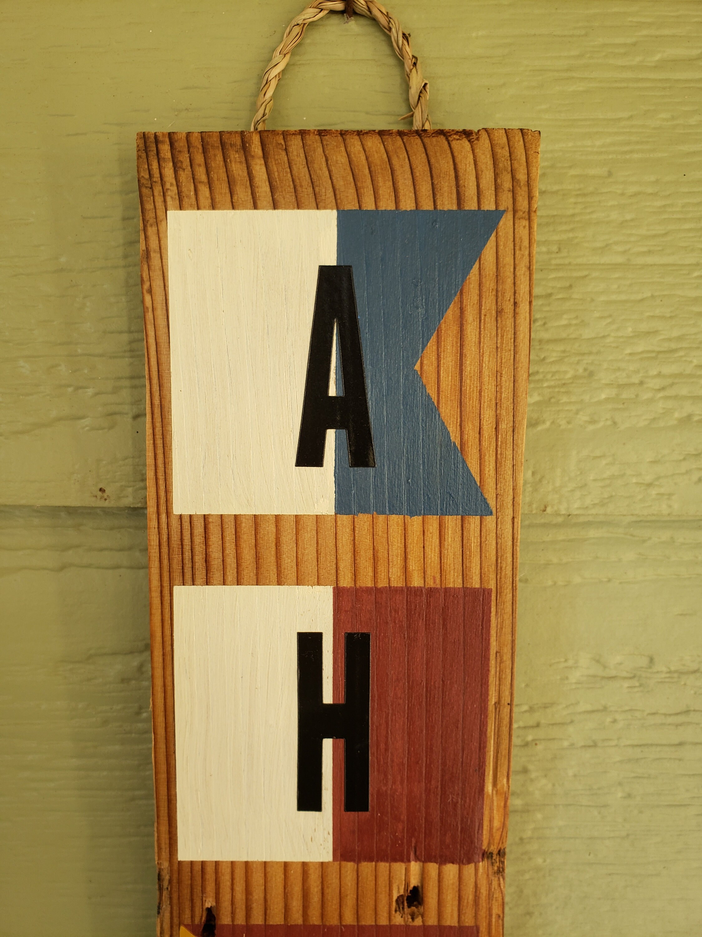 Nautical Flag Sign - Etsy