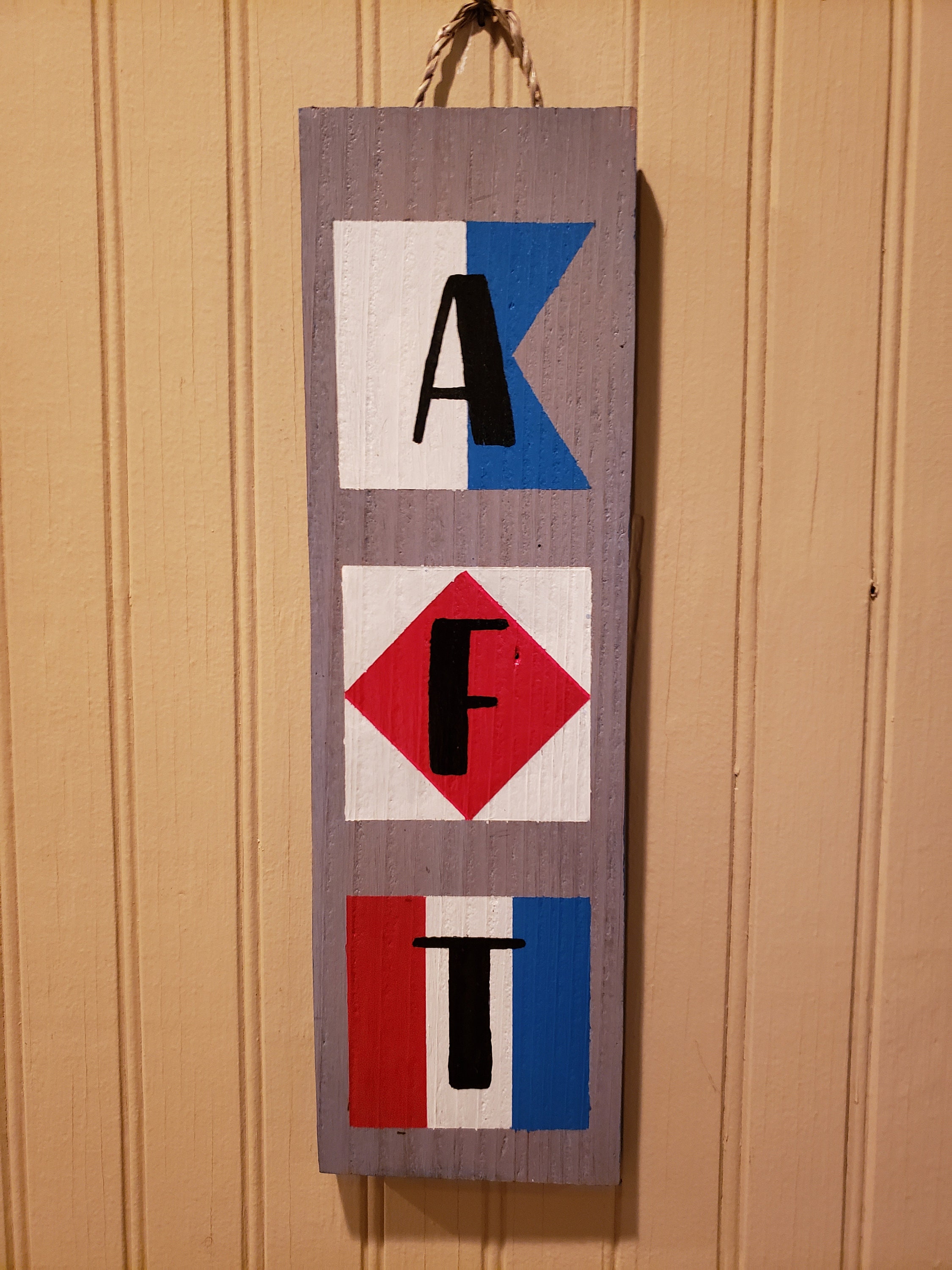 Wooden Nautical Flag Signs - Etsy