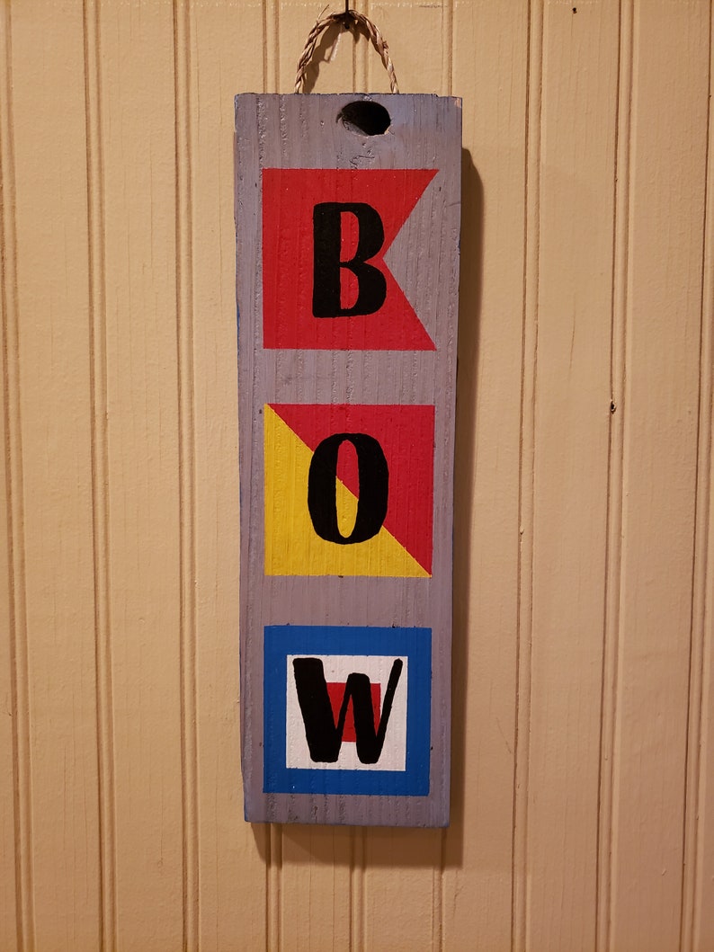 Wooden Nautical Flag Signs - Etsy