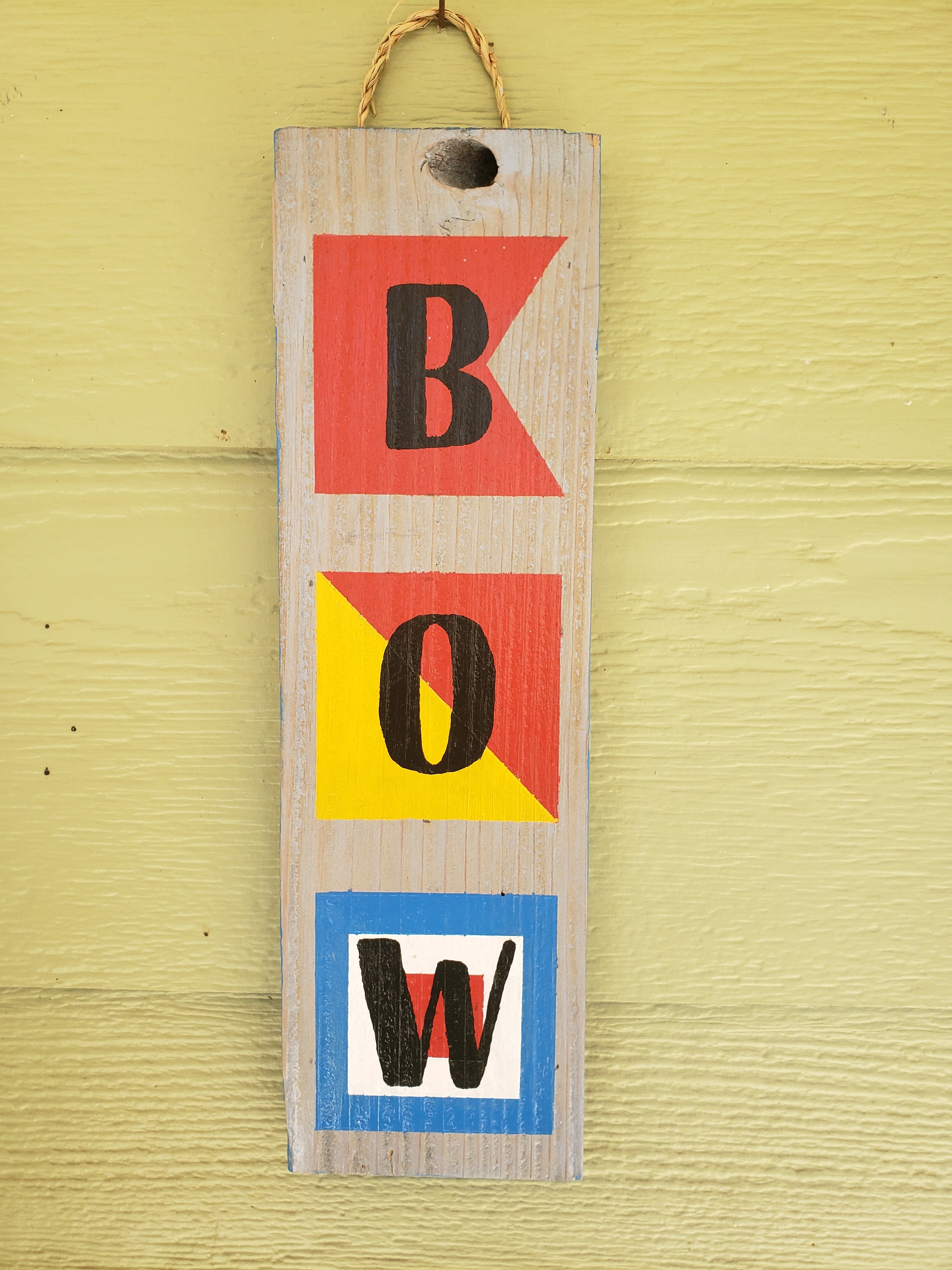 Wooden Nautical Flag Signs - Etsy