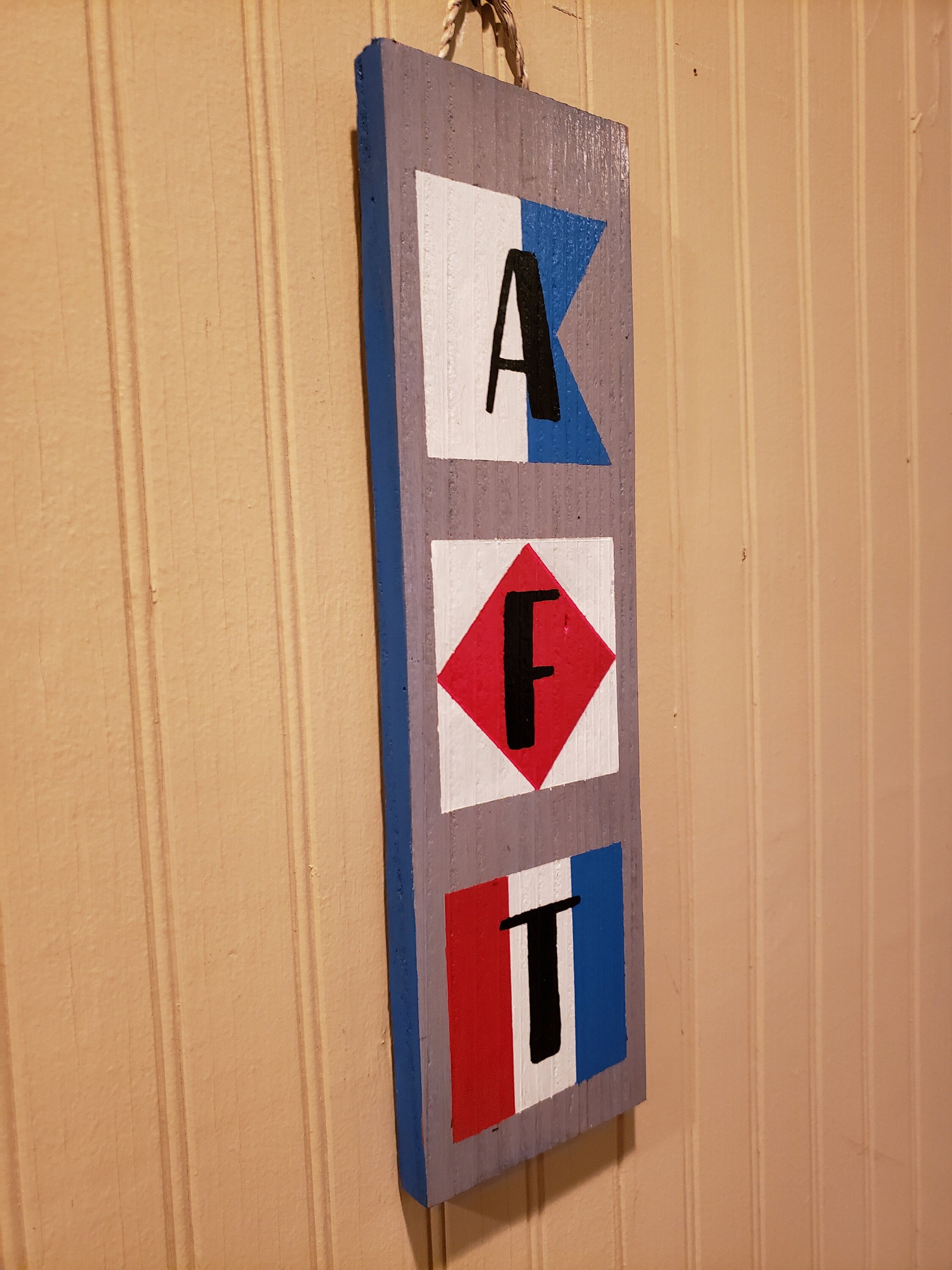 Wooden Nautical Flag Signs - Etsy