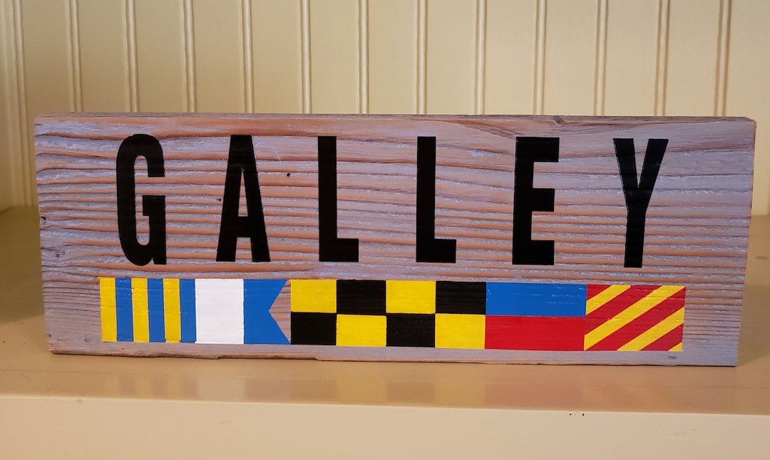 Wooden Nautical Flag Sign - Etsy
