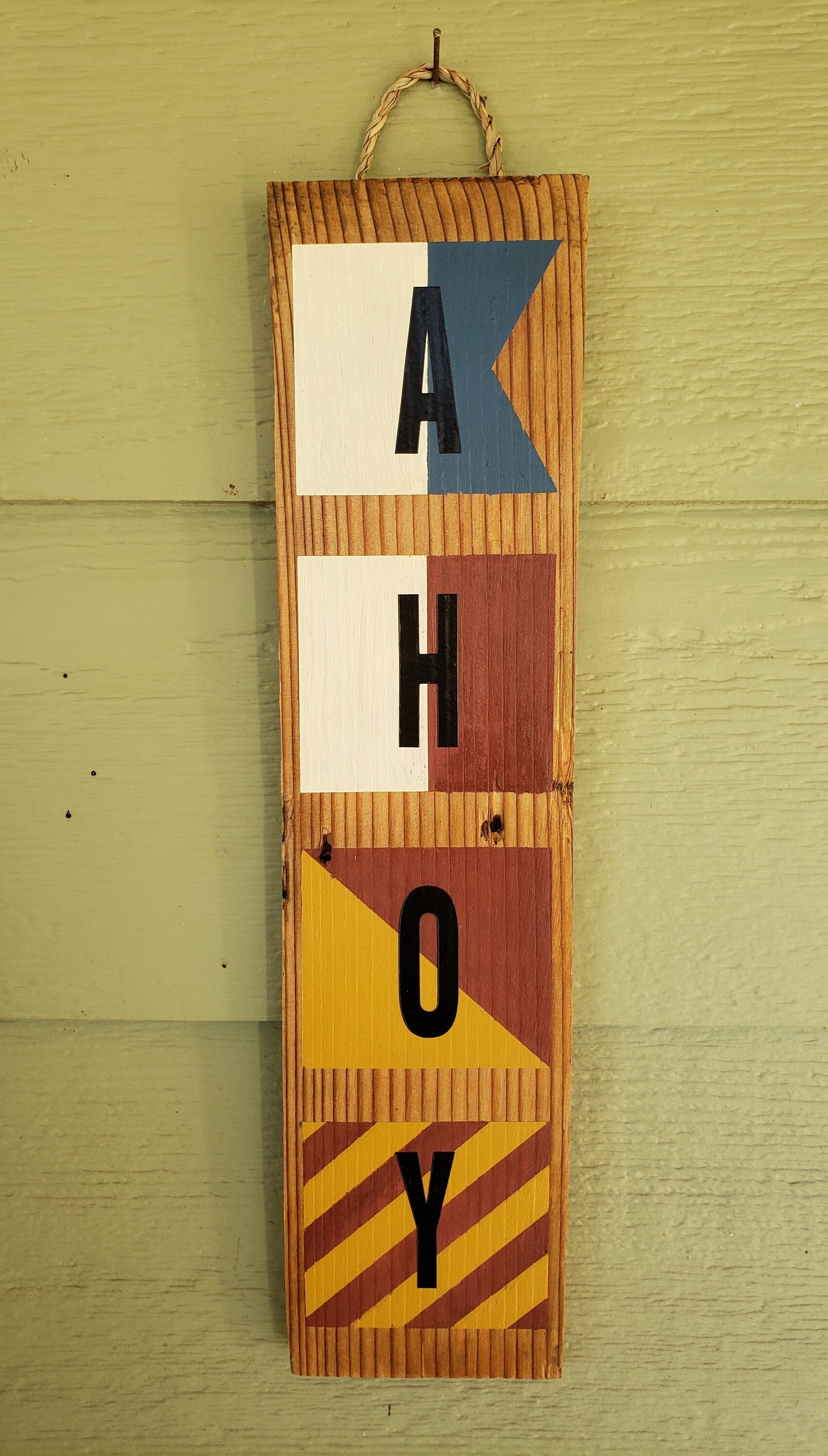 Nautical Flag Sign - Etsy