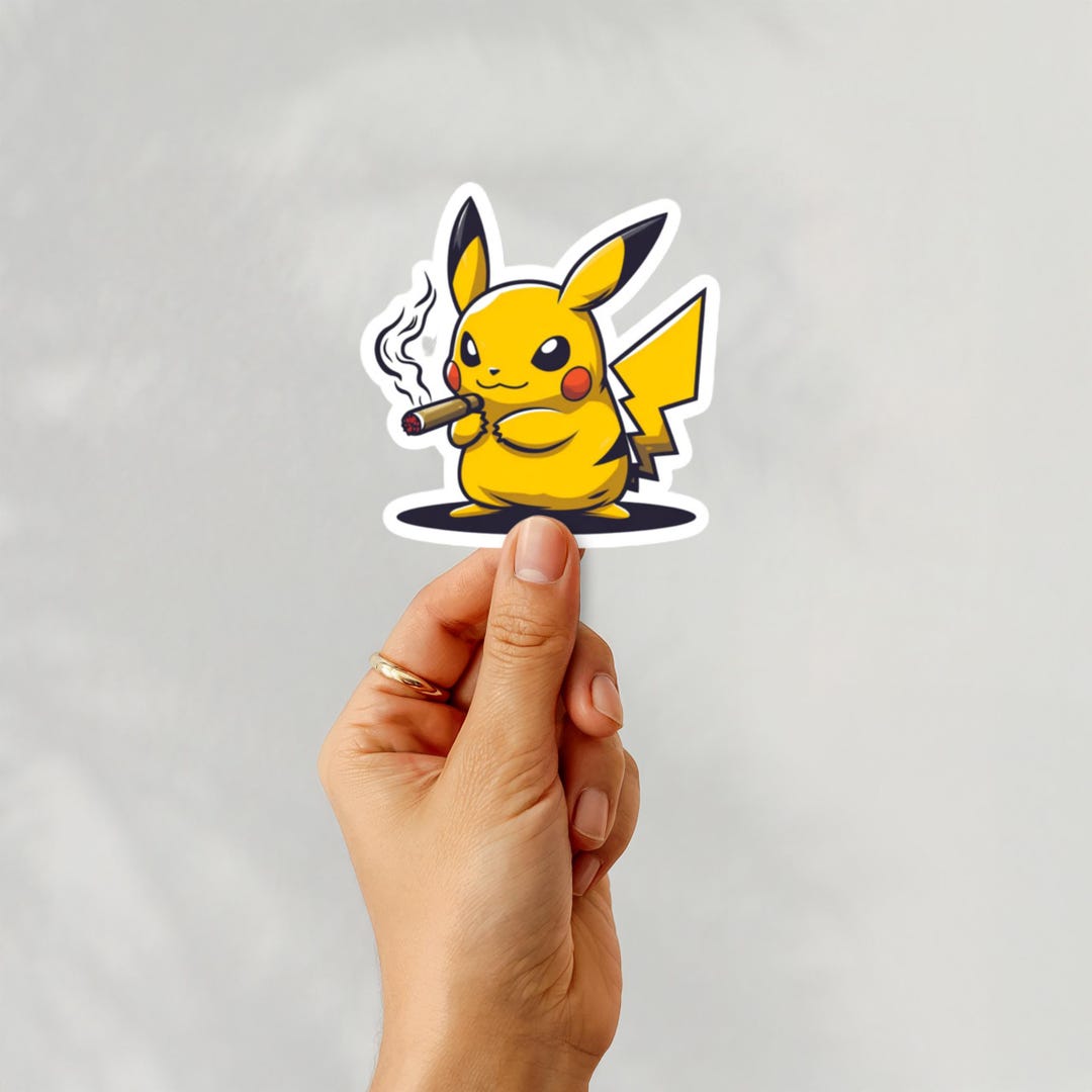 Pokemon Sticker Gift Pika Pika Vinyl Funny Poke Pika Pokemon Stickers ...