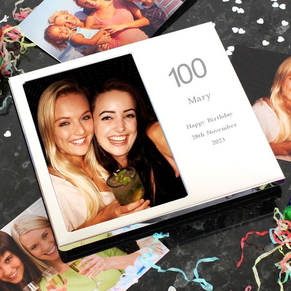 100th Birthday Photo Frame - Etsy UK